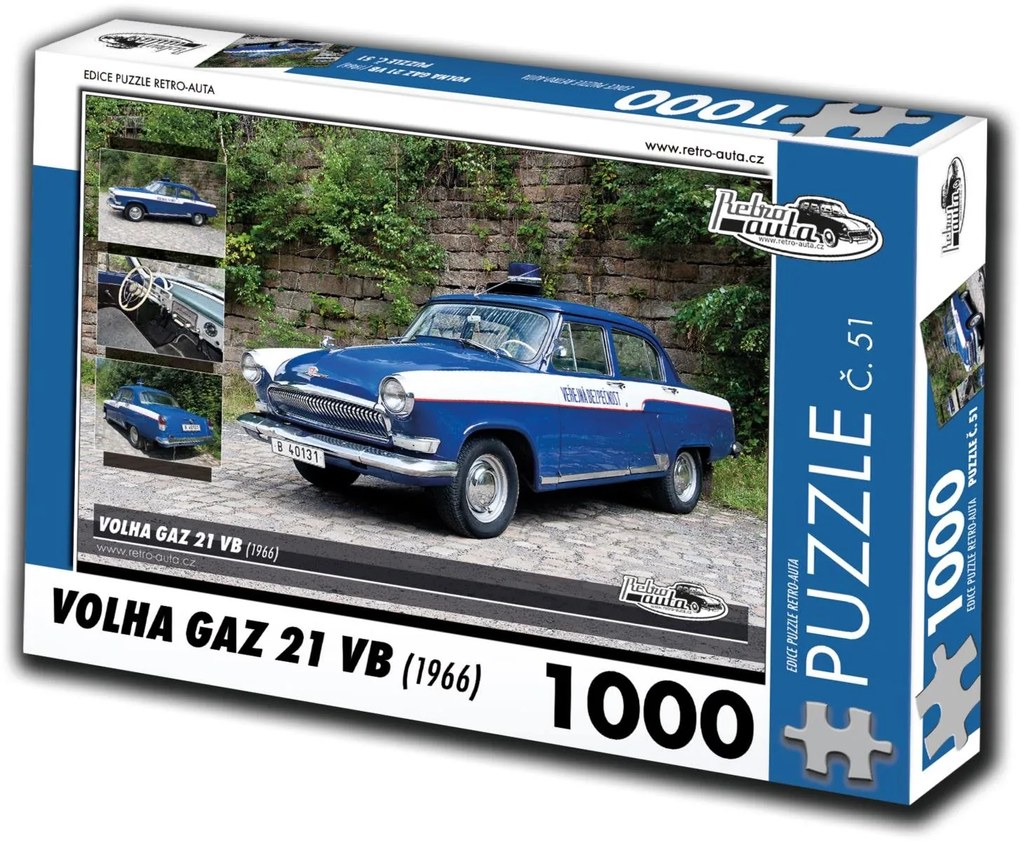 Puzzle retro-auta puzzle č. 51 volha gaz 21 vb (1966) 1000 dílků