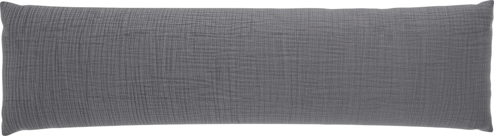 Livarno® Mušelínový potah na polštář pro spánek na boku, 40 x 145 cm (šedá)