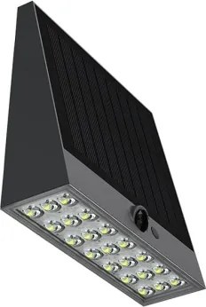 Viking - LED Stm. solární nástěnné svítidlo se senzorem LED/2W/3,7V IP54 4000K