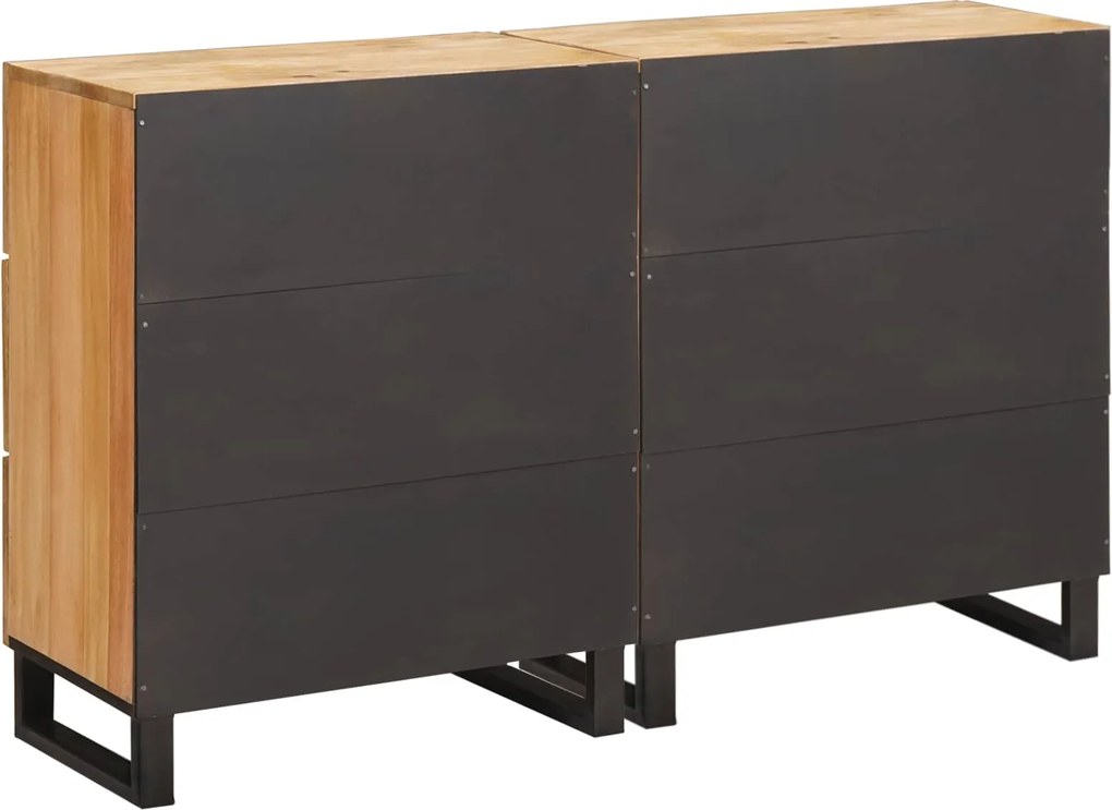 Servírovací skříň 2 ks 60 x 33 x 75 cm Masivní mangové dřevo 3310058