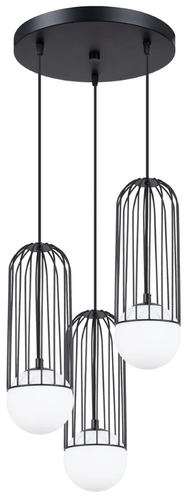 Sollux Lighting Závěsné svítidlo BRINA 3P černé