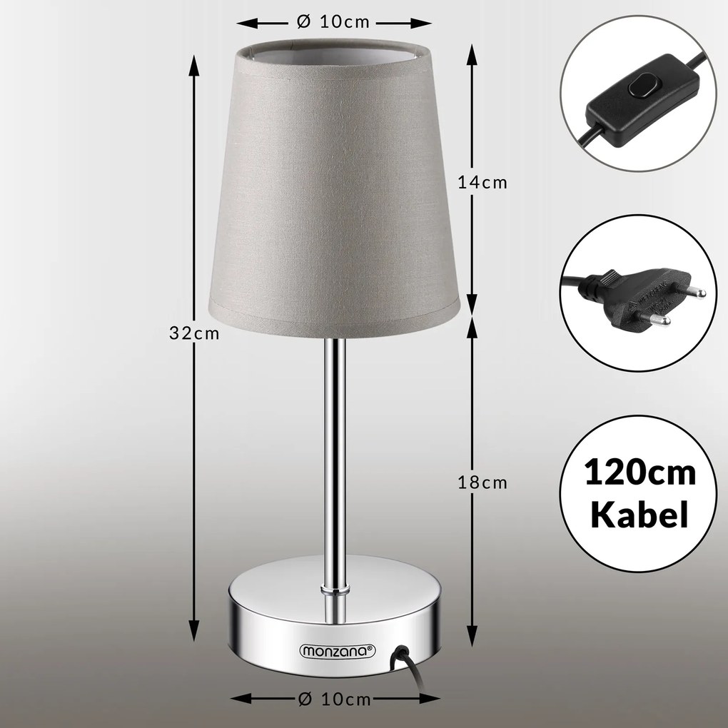 Monzana Stolní lampa Lumiére taupe 109312