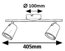 Rabalux 5046 - LED Bodové svítidlo SOLANGE 2xLED/6W/230V