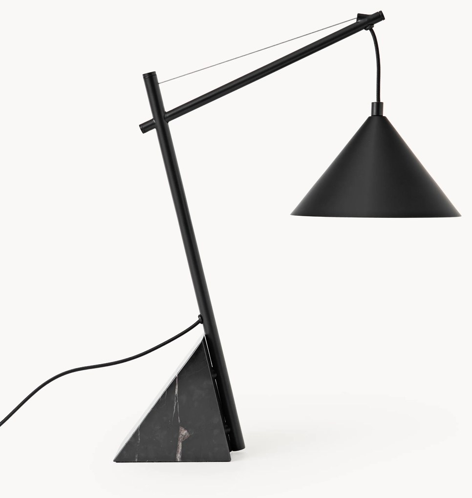 Velká stolní lampa's mramorovou podstavou Reyna