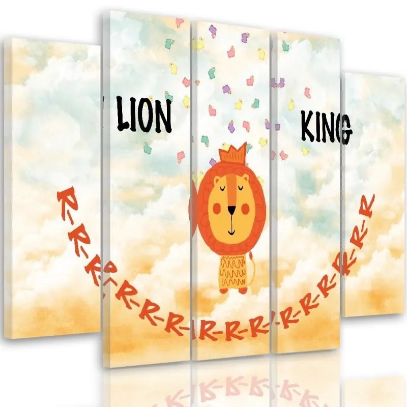 CARO Obraz na plátně - Lion King 150x100 cm