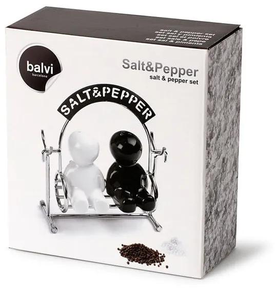 Slánka a pepřenka se stojánkem Salt &amp; Pepper – Balvi