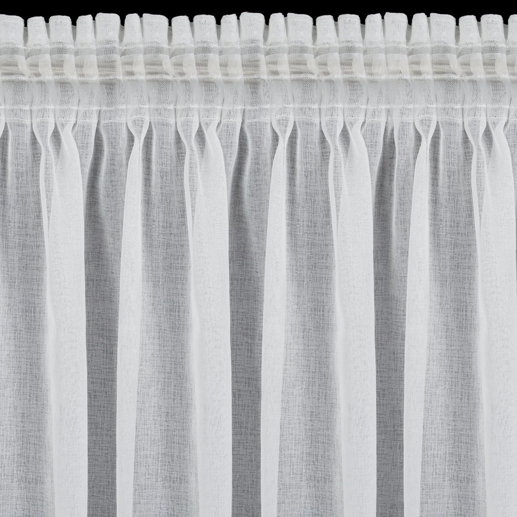 ZÁCLONA NA PÁSCE SUZAN, SADA 2KS 140X270 CM BÍLÁ
