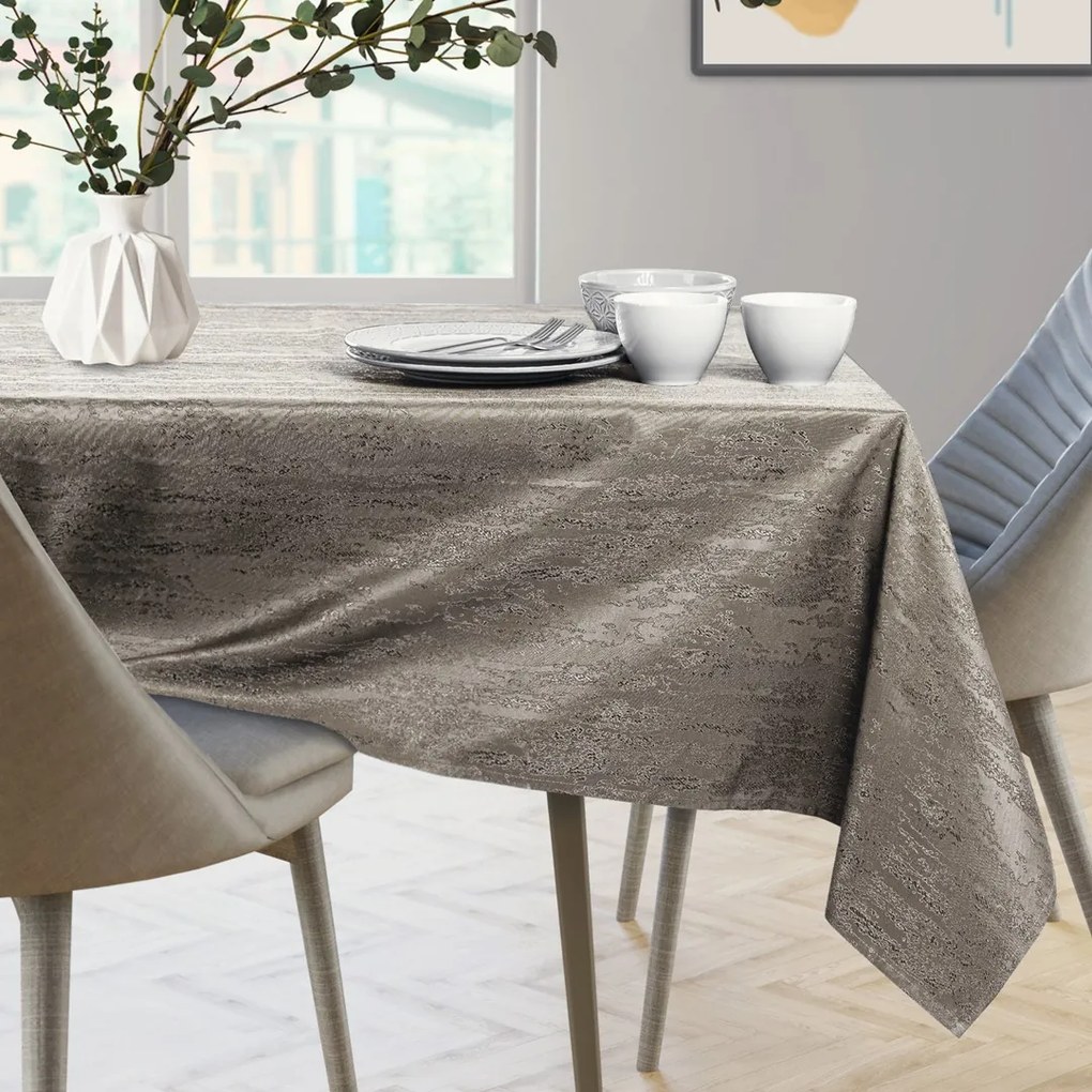 Kulatý ubrus AmeliaHome VESTA cappuccino