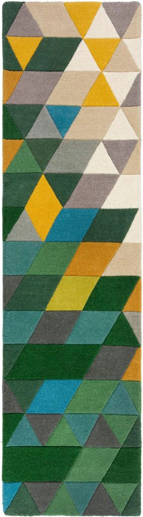 XXXLutz VLNĚNÝ KOBEREC, 230/60 cm zelená, vícebarevná Flair Rugs - Online Only koberce & rohožky - 003165019501