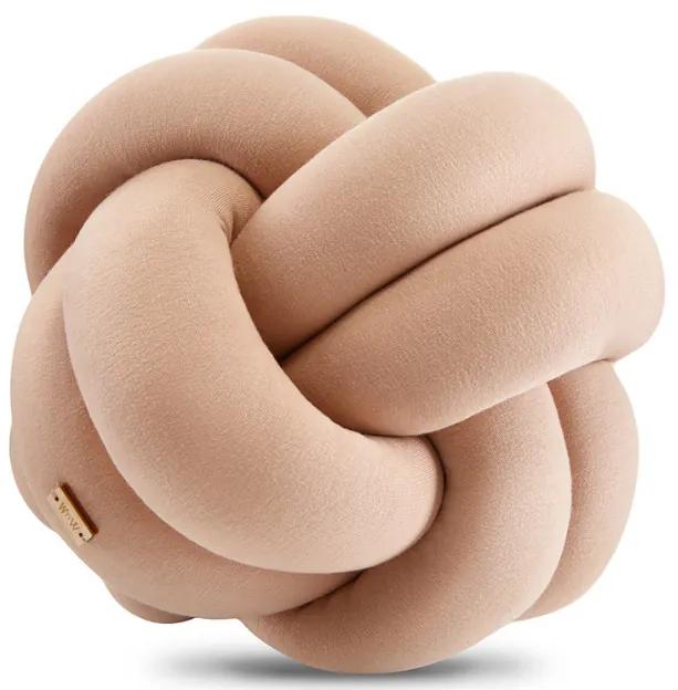 Woodnwool Polštářek uzel Miniball, 23x23 cm Barva: hořčicová