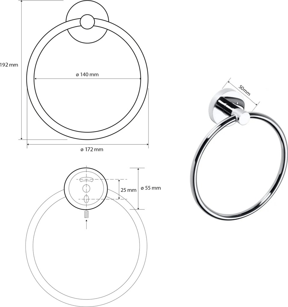 Sapho Sapho, X-ROUND E kruh, chrom, XR411