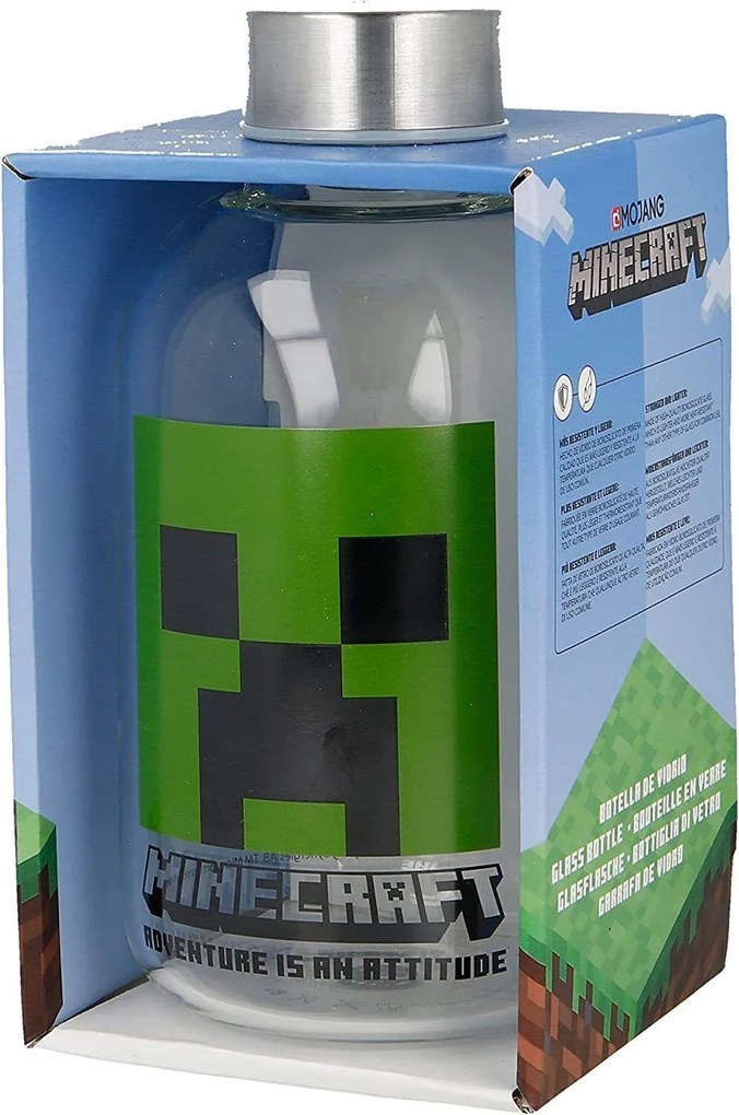 SKLENĚNÁ LÁHEV NA PITÍ MINECRAFT Velikost: uni
