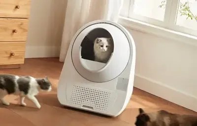 Catlink Pro-X Luxury Version bílá / Inteligentní samočisticí kočičí to