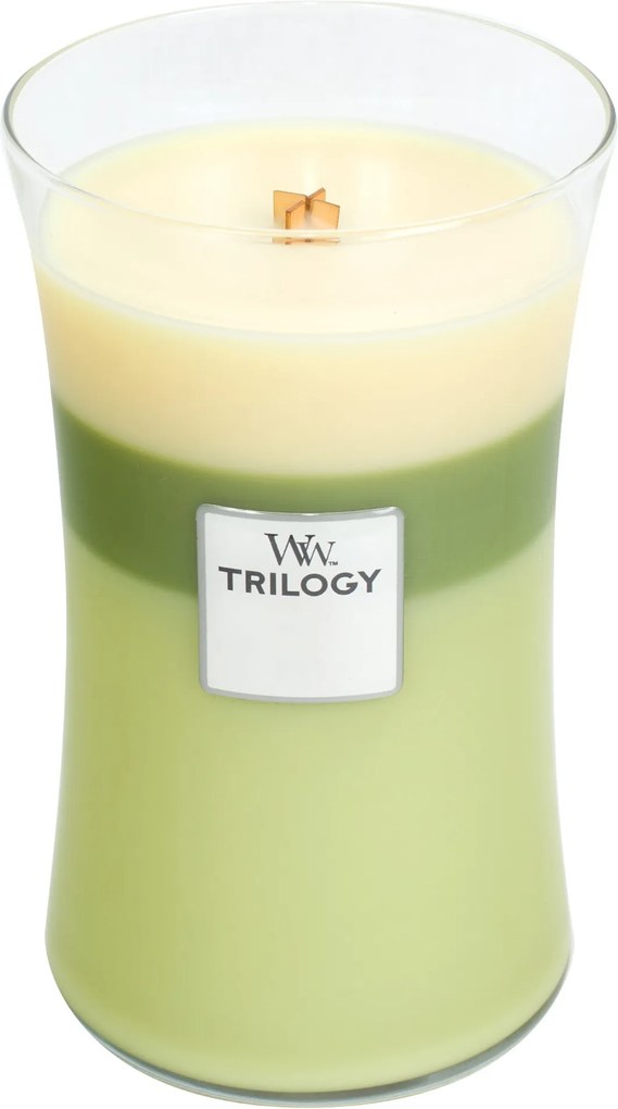 WoodWick vonná svíčka Trilogy Garden Oasis velká váza