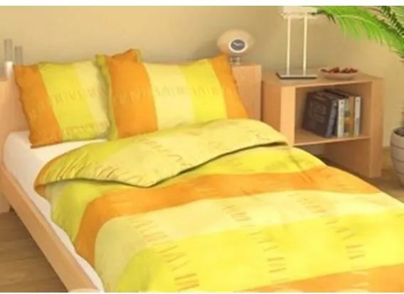 Brotex Přehoz přes postel jednolůžkový Duha žlutá, Výběr rozměru:, Varianta  140x200cm 8594570037181