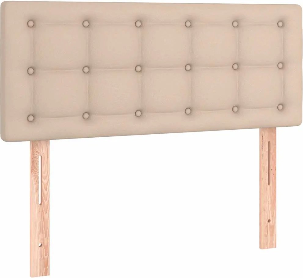 Box spring postel s matrací cappuccino 90x200 cm umělá kůže 3127294