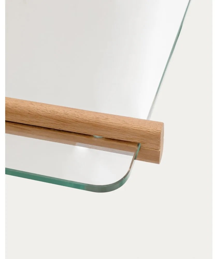 Skleněný modulární policový systém v přírodní barvě 90x202x30,5 cm Sitra – Kave Home