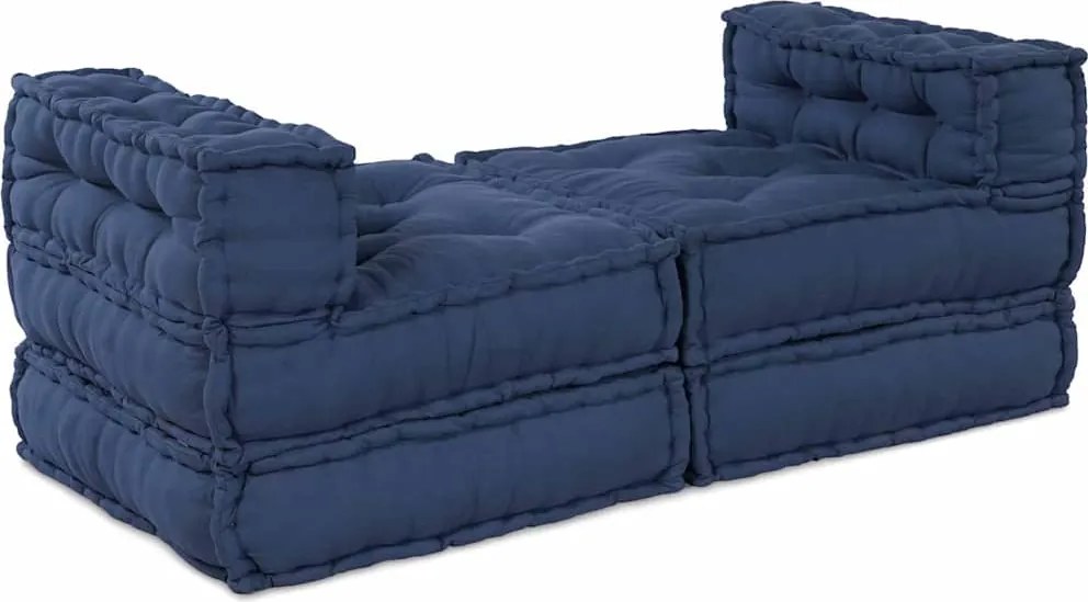 Modulová pohovka Textil Indigo 210 x 140 x 56 cm 3315089