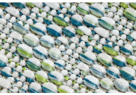 koberec SISAL SION aztécký 22184 Diamanty ploché tkaní zelená / modr velikost 160x220 cm | krásné koberce cz