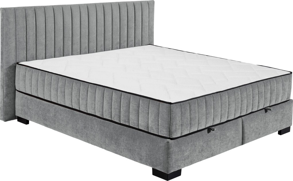 XXXLutz AMERICKÁ POSTEL, 180/200 cm, antracitová MID.YOU - Postele s úložným prostorem - 002220053913