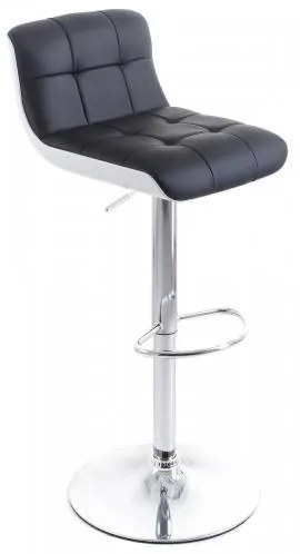 Barová židle G21 Treama koženková černo/bílá