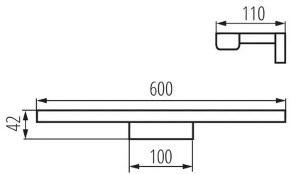 Nástěnné LED svítidlo Kanlux ASTEN LED IP44 12W-NW neutrální bílá 26681