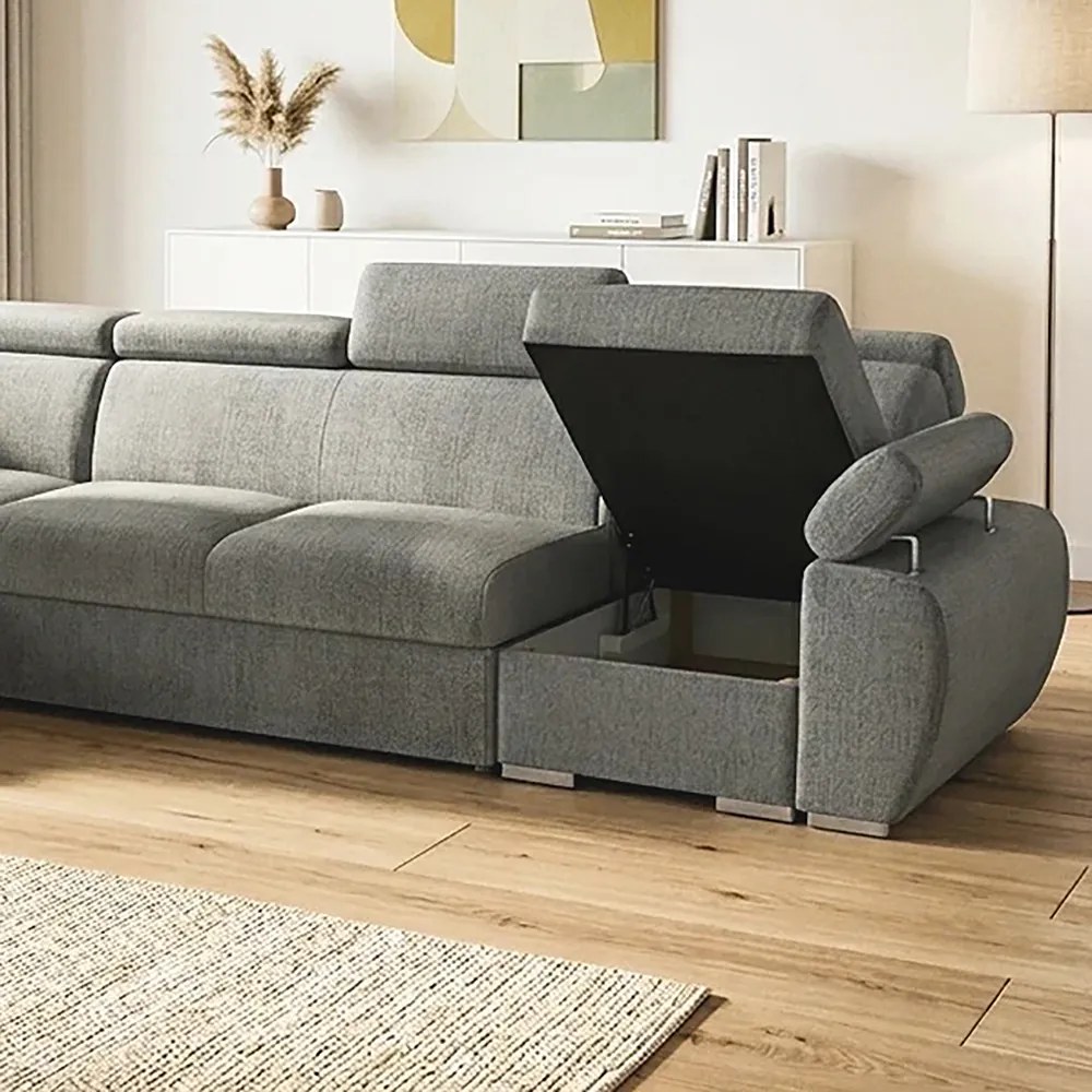 Sedací souprava BASTON | 260x325 cm | rozkládací + 2x úložný prostor | VÝBĚR TKANIN