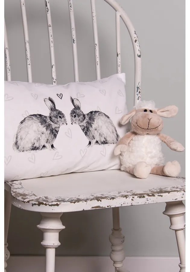 Povlak na polštář s králíčky a srdíčky Bunnies in Love - 30*50 cm