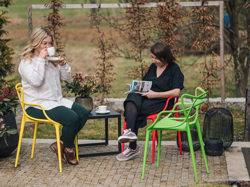 Zelená plastová židle KATO