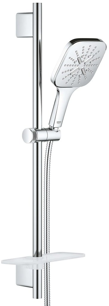 Grohe Rainshower SmartActive Cube - Sada sprchové hlavice 130 6,8 l/min, 3 proudy, tyče 60 cm a hadice, chrom 26585000