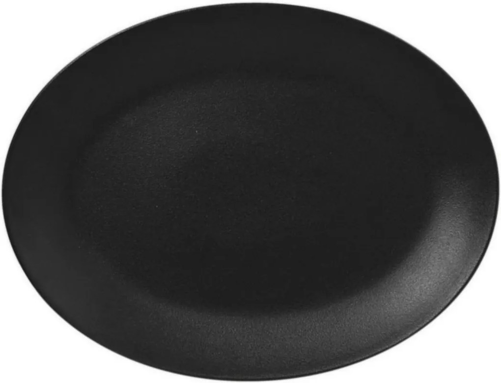 Talíř oválný 36cm – černá (NFNNOP36BK), Rak Porcelain