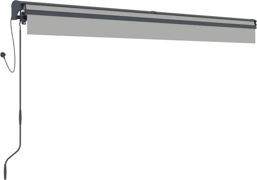 Elektrická markýza BestBerg BBSU-E395LG / 395 x 300 cm / světle šedá