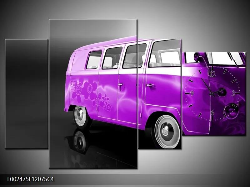 Obraz fialového minibusu (120x75 cm), 40 dalších rozměrů