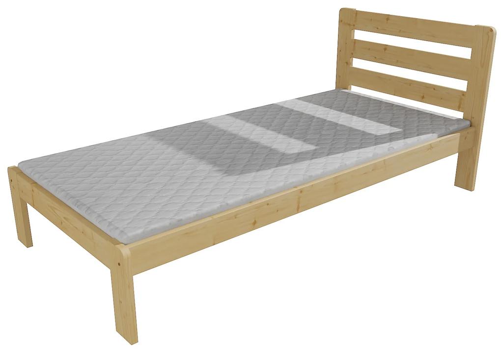 Vomaks Jednolůžková postel VMK001A Rozměr: 100 x 200 cm, Barva: surové dřevo