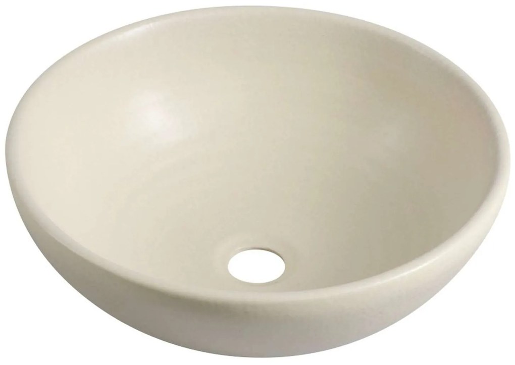 Sapho Attila - Keramické umyvadlo, průměr 43 cm, slonová kost DK005
