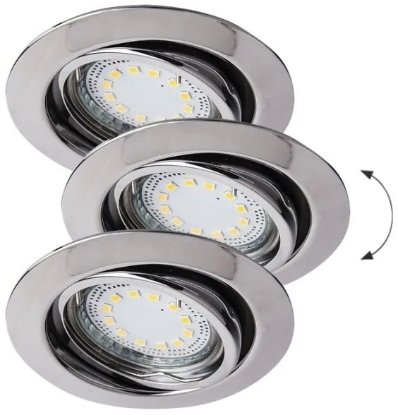 Rabalux 1050 - SADA 3xLED Podhledové svítidlo LITE 3xGU10-LED/3W/230V