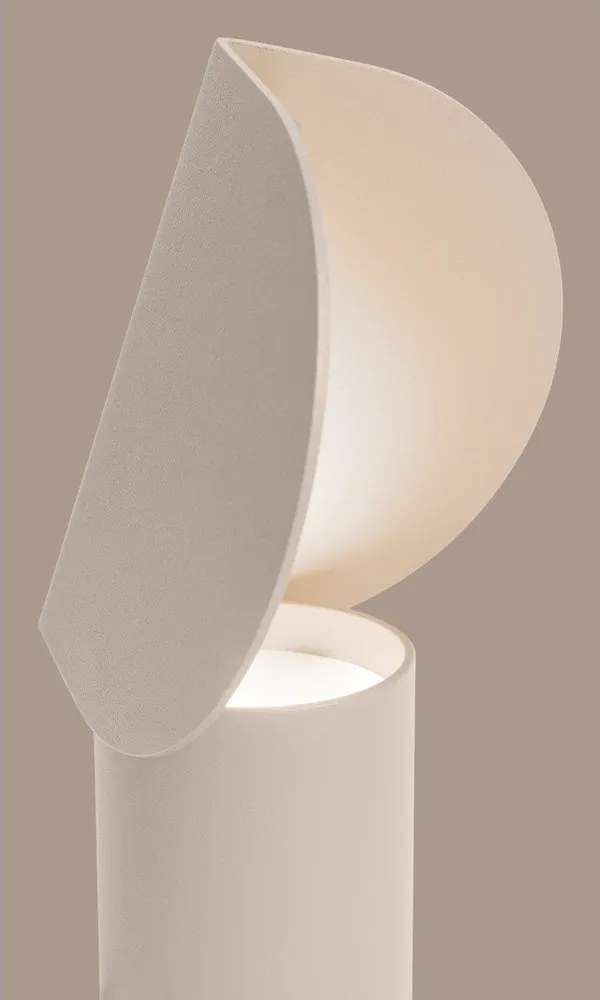 Béžová hliníková LED stolní lampa (výška 15 cm) BISCUIT – Thoro