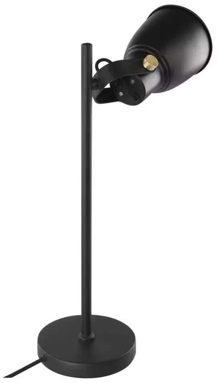 EMOS Černá stolní lampa pro žárovku E27