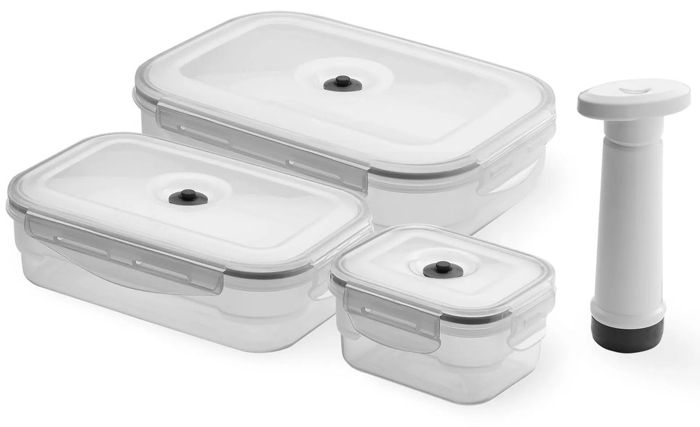 Set plastových vaku dóz na potraviny Compactor ACC922