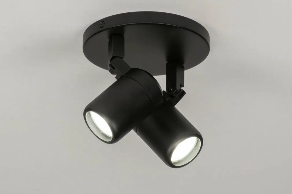Stropní bodové LED svítidlo do koupelny Genova Black II