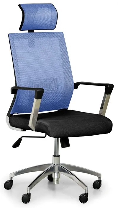 Kancelářské křeslo ELITE NET, modrá/černá