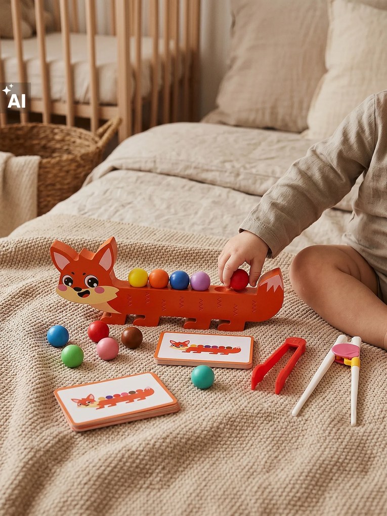 Sinsay - Vzdělávací hra na přiřazování barev ve tvaru lišky - vícebarevná