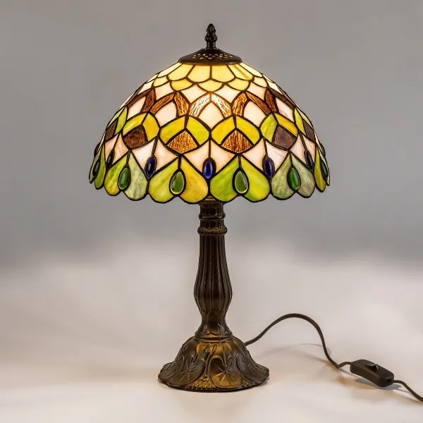 Brilagi - Tiffany vitrážová stolní lampa MARGARET 1xE27/40W/230V