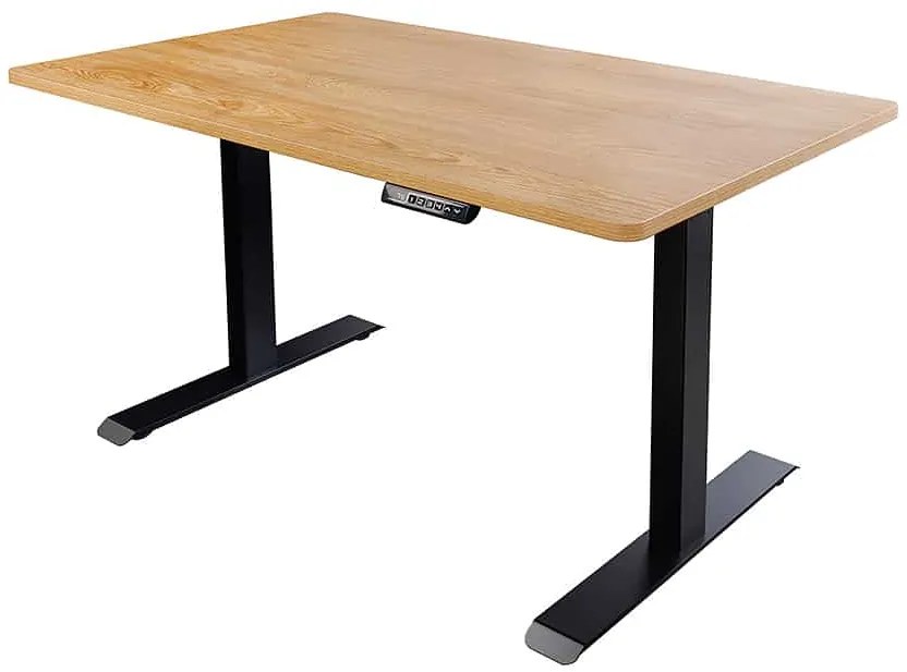 Výškově nastavitelný psací stůl Jayden 120 cm imitace dub