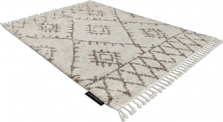 Kusový koberec Berber Fez G0535 cream and brown, 120x170, béžová, obývacia izba, Dywany Łuszczów