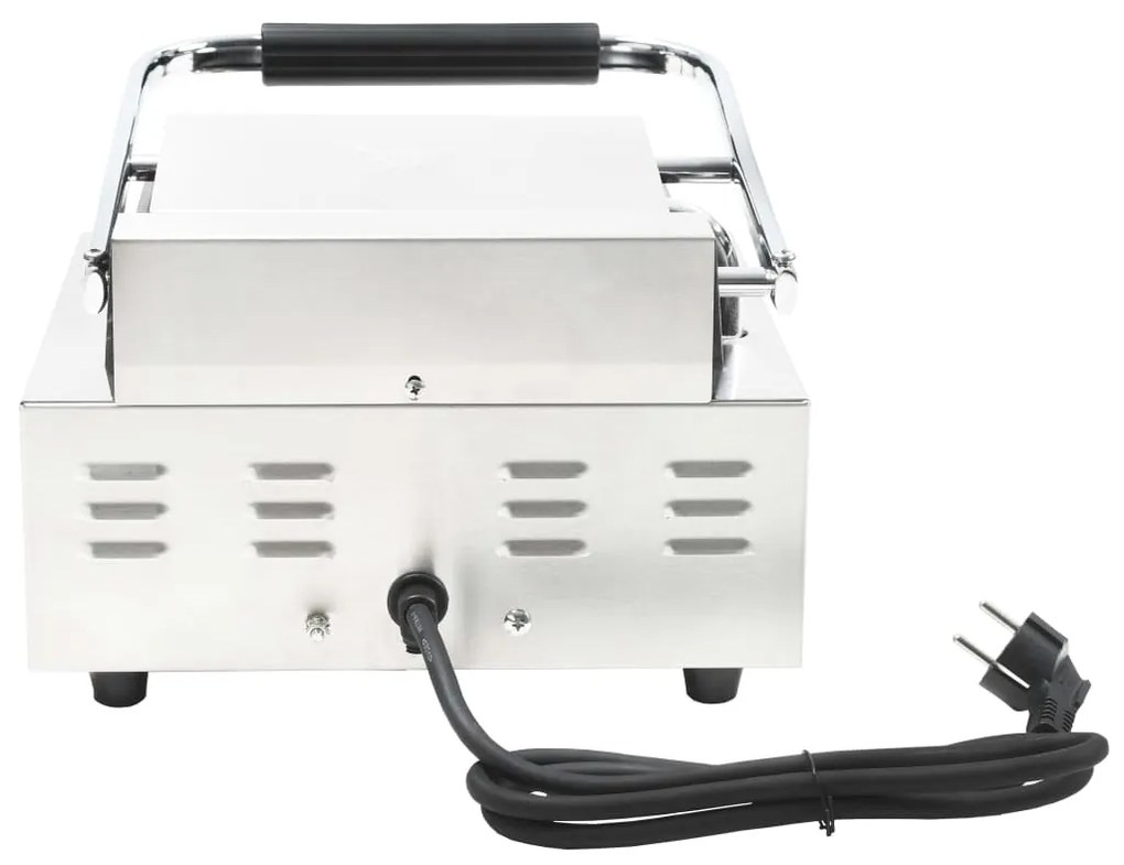 Panini gril z nerezové oceli s drážkami - 1800 W | 32x41x19 cm