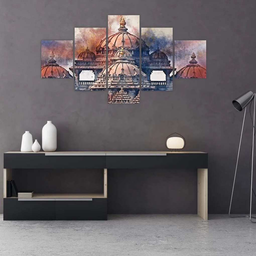 Obraz - Akshardham, Nové Dilií, Indie (125x70 cm)