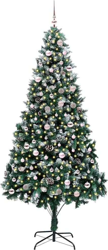 Umělý vánoční stromeček Zelená 240 cm PVC, ocel a plast 3396284