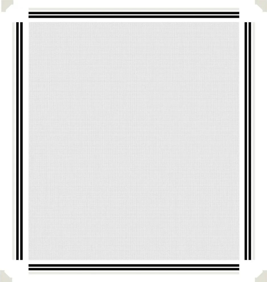 vidaXL Magnetická okenní síť proti hmyzu 130 x 150 cm [153855] Barva: antracitová