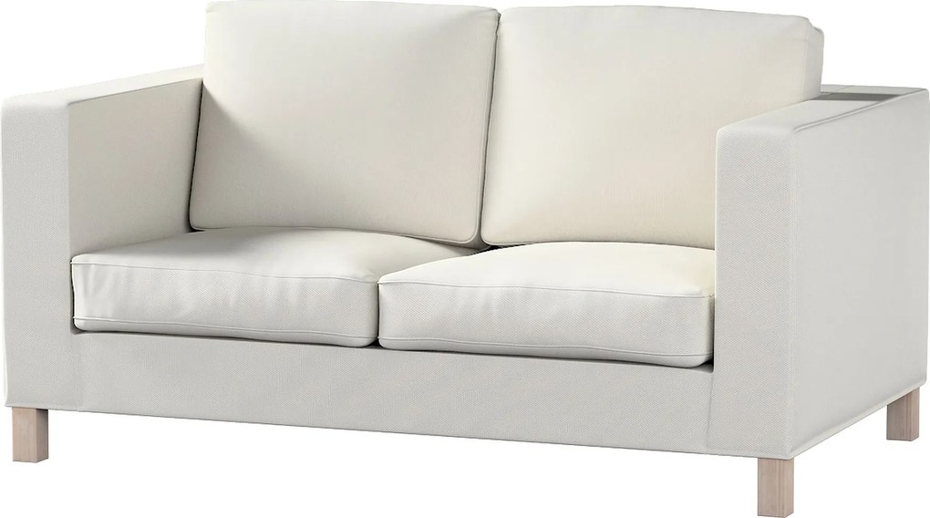 Potah na pohovku IKEA  Karlanda 2-místná, krátký barva šedá látka pletený vzor